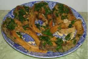 Recipe: Bukharian Fried Fish and Stuffed Onions
