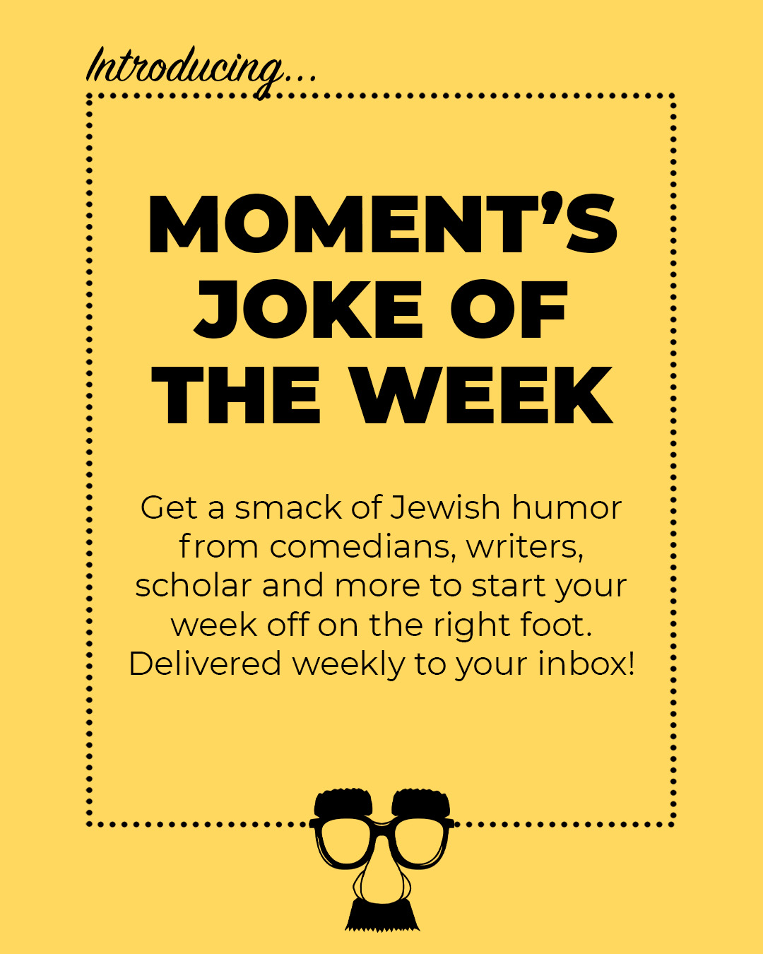 Joke of the Week - Moment Magazine